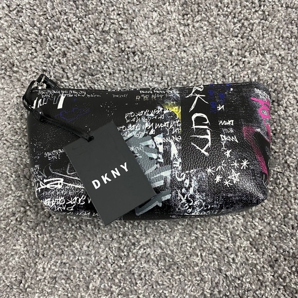 Dkny | Bags | Dkny Logo Cosmetic Graffiti Womens Pouch Womens Bag ...